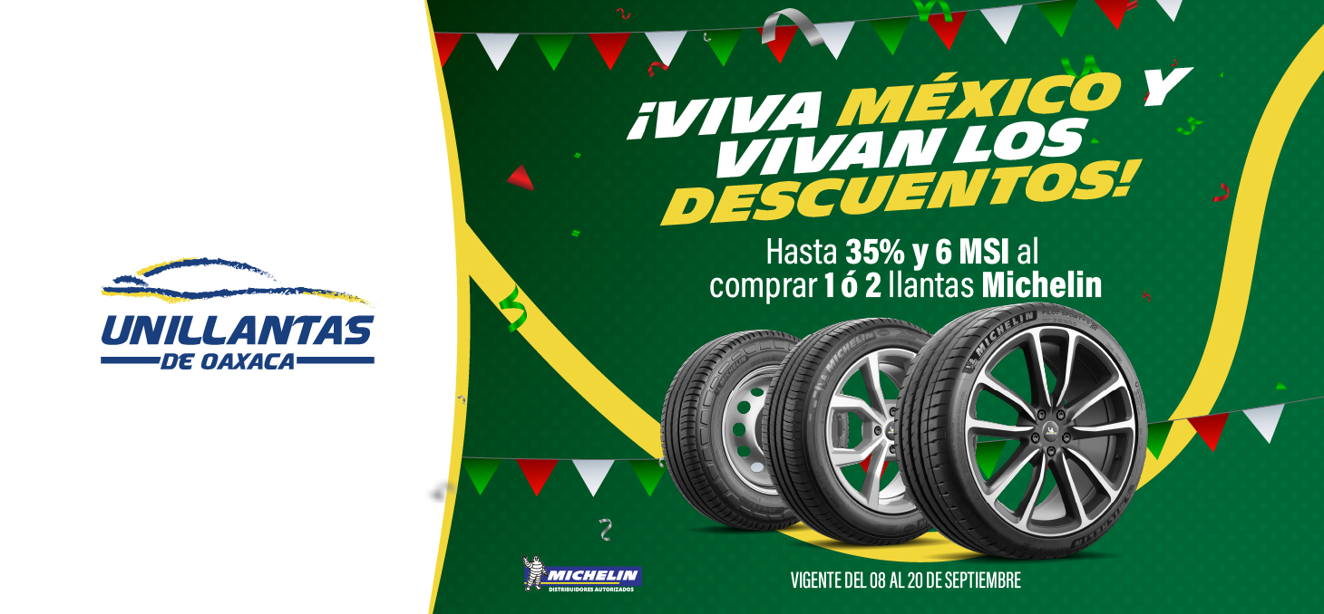 Llantas nuevas para auto y SUV | Unillantas de Oaxaca en Oaxaca de Juárez